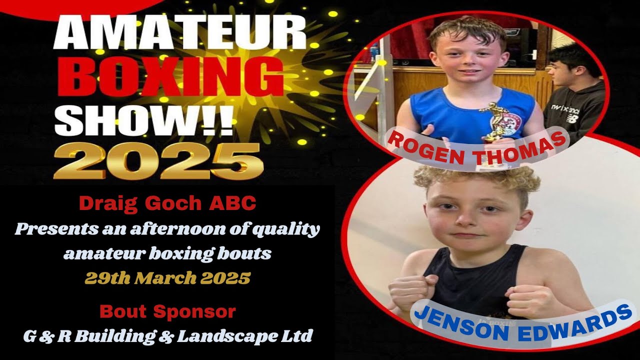 Draig Goch A.B.C Presents an Afternoon of Boxing - Rogen Thomas V ...