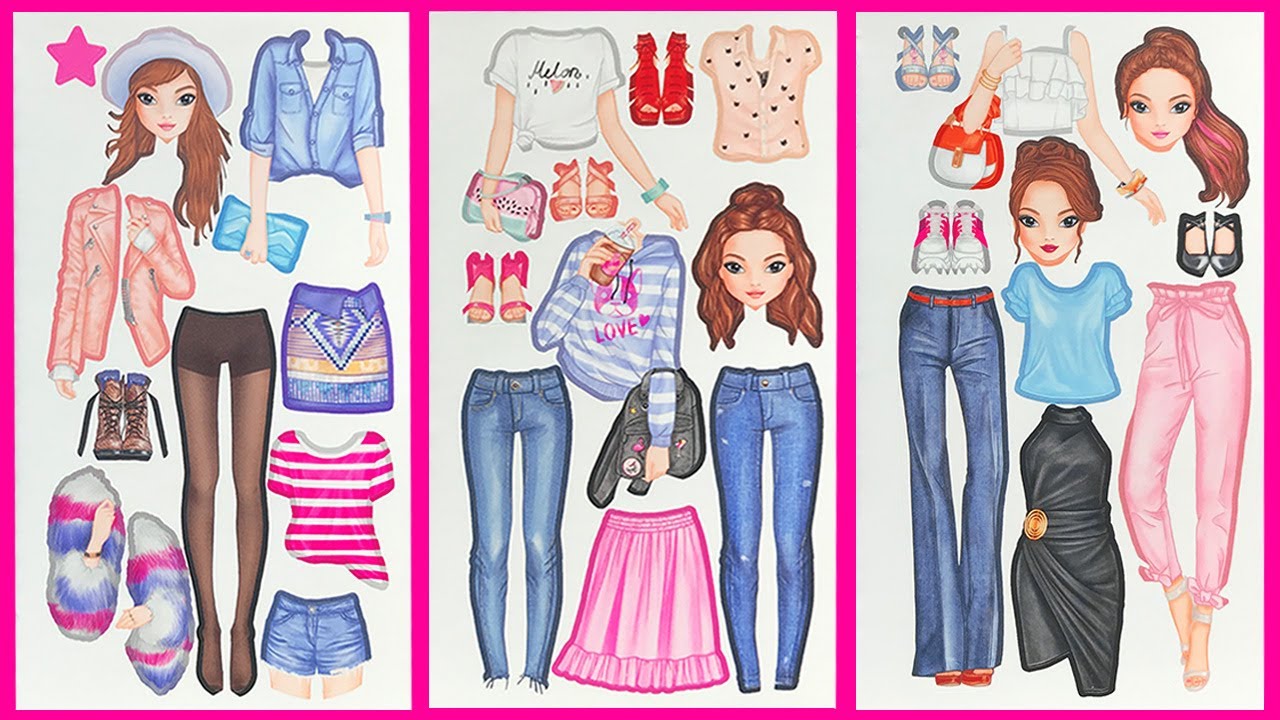 DÁN HÌNH MẶC VÁY ĐẦM CHO CÔNG CHÚA THỜI TRANG TOP MODEL STICKER BOOK ...