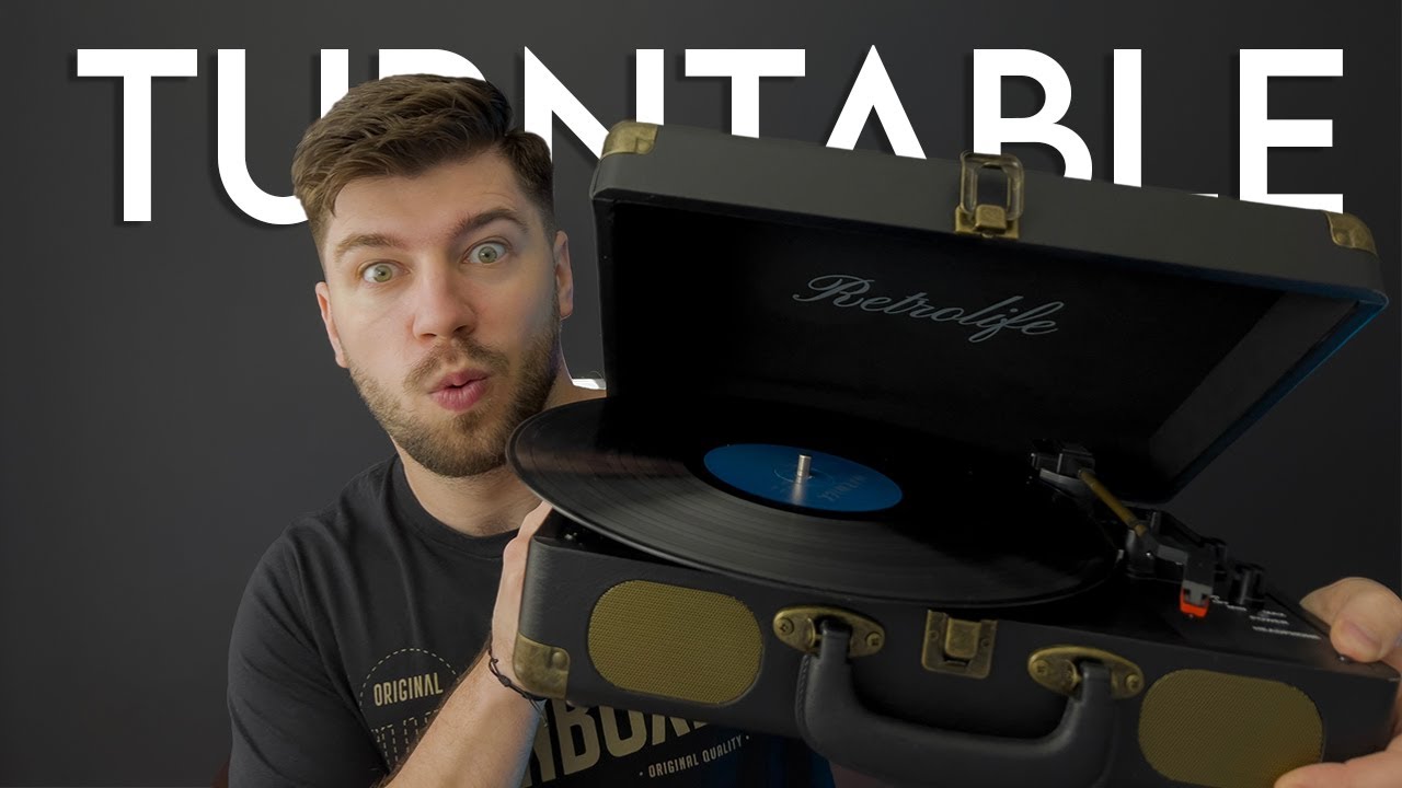 Retro Life Vintage Turntable Unbox - YouTube