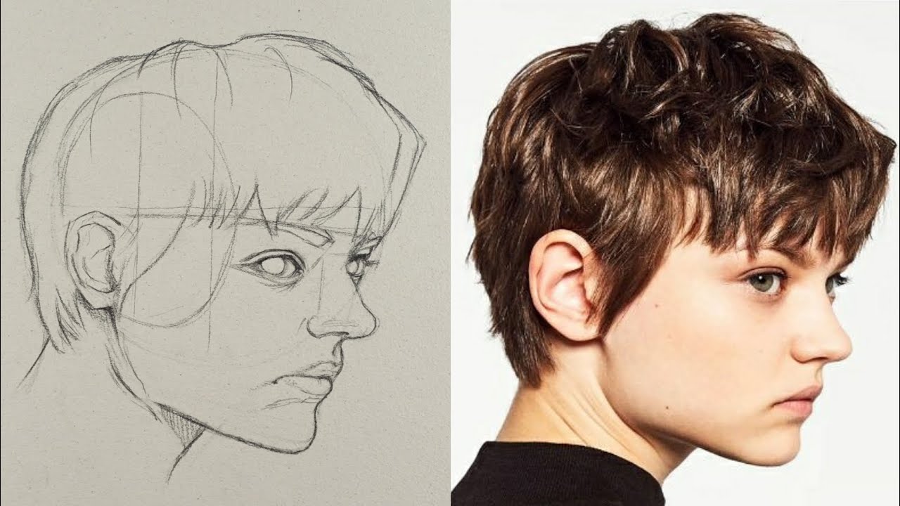 How to draw a girl | Tutorial Drawing step by step | Portrait drawing ...