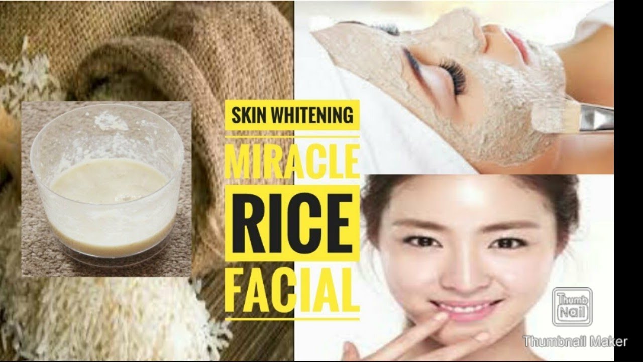 How to do Rice facial at home|| In just 3 Steps|| for instant Brighting ...