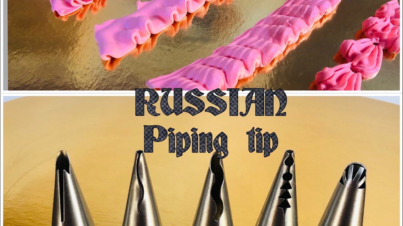 Russian piping pointed tip | Frill decoration | Cake O’clock - YouTube