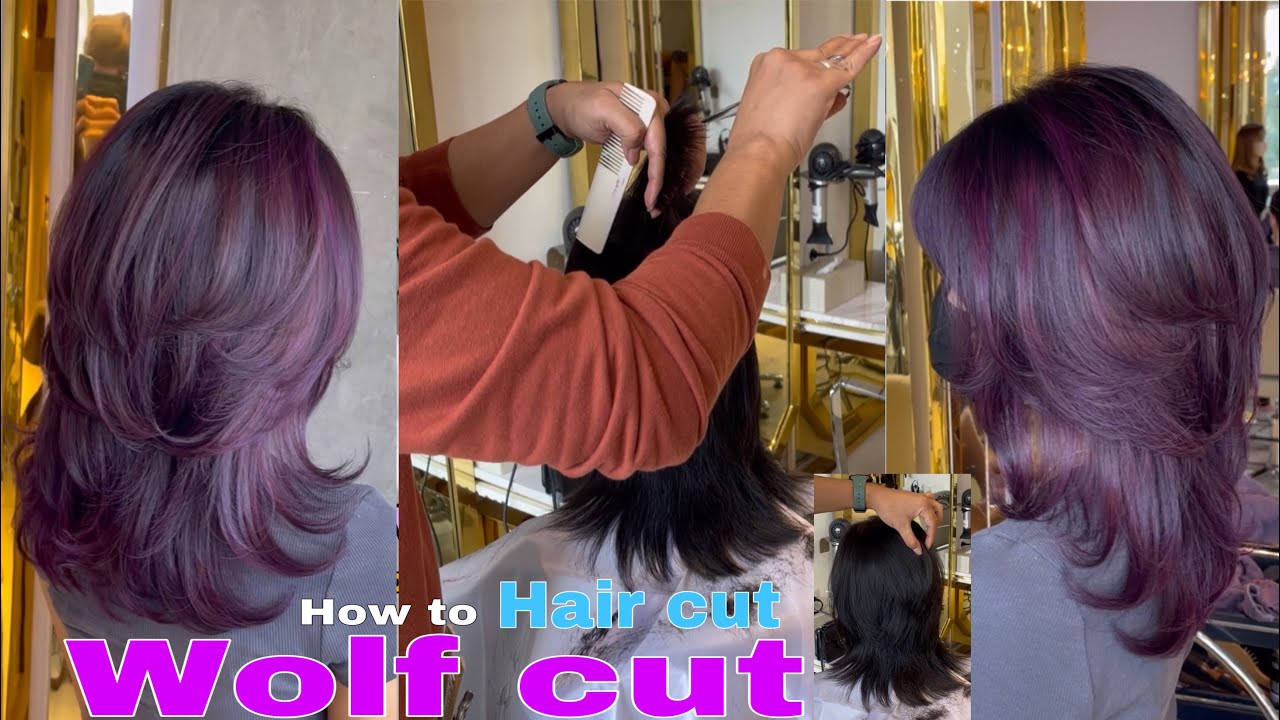 WOLF CUT | wolf hair cut | wofl cut hair | Wolf Cut Tutorial | model ...