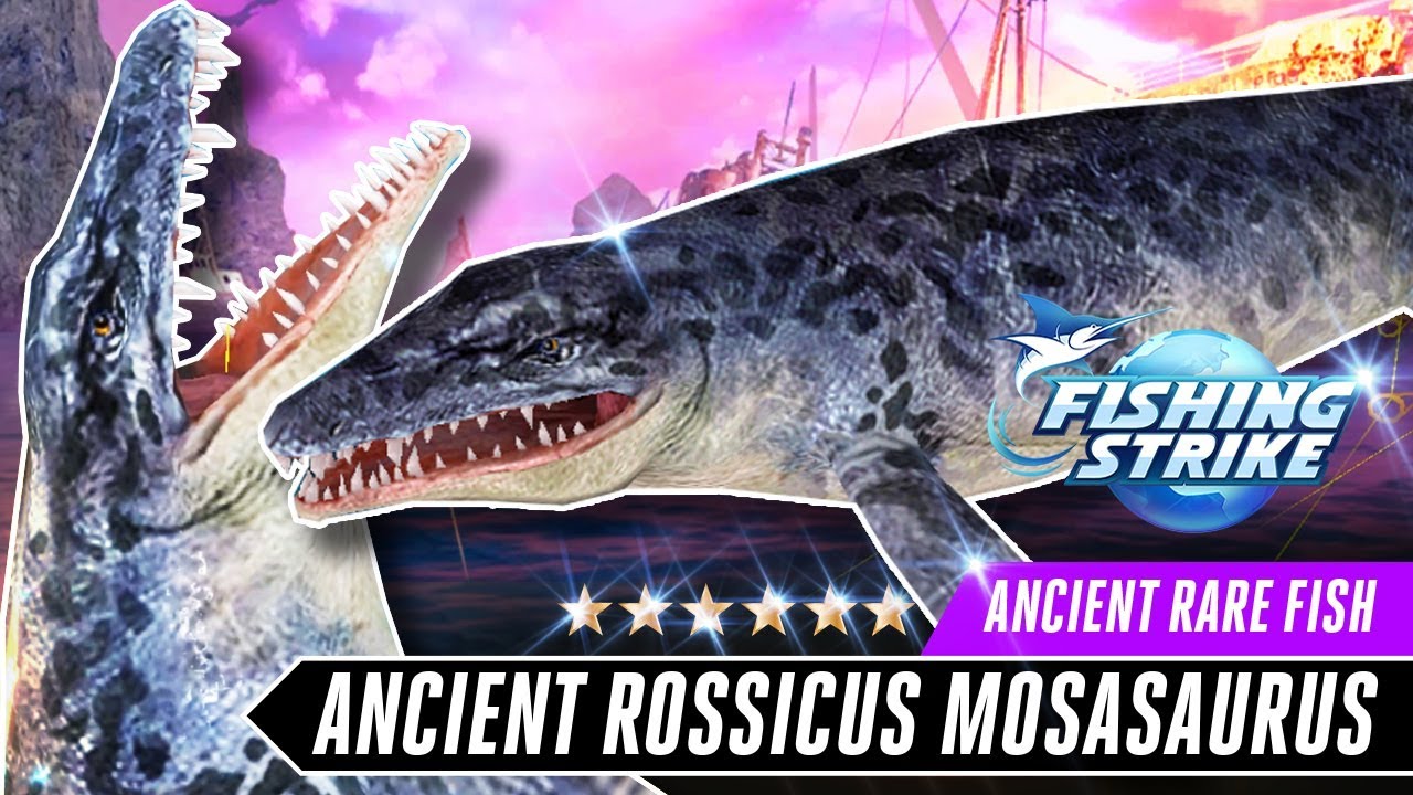 ANCIENT ROSSICUS MOSASAURUS - VIOLENT RARE FISH OF ANCIENT EARTH【釣魚大亨 ...