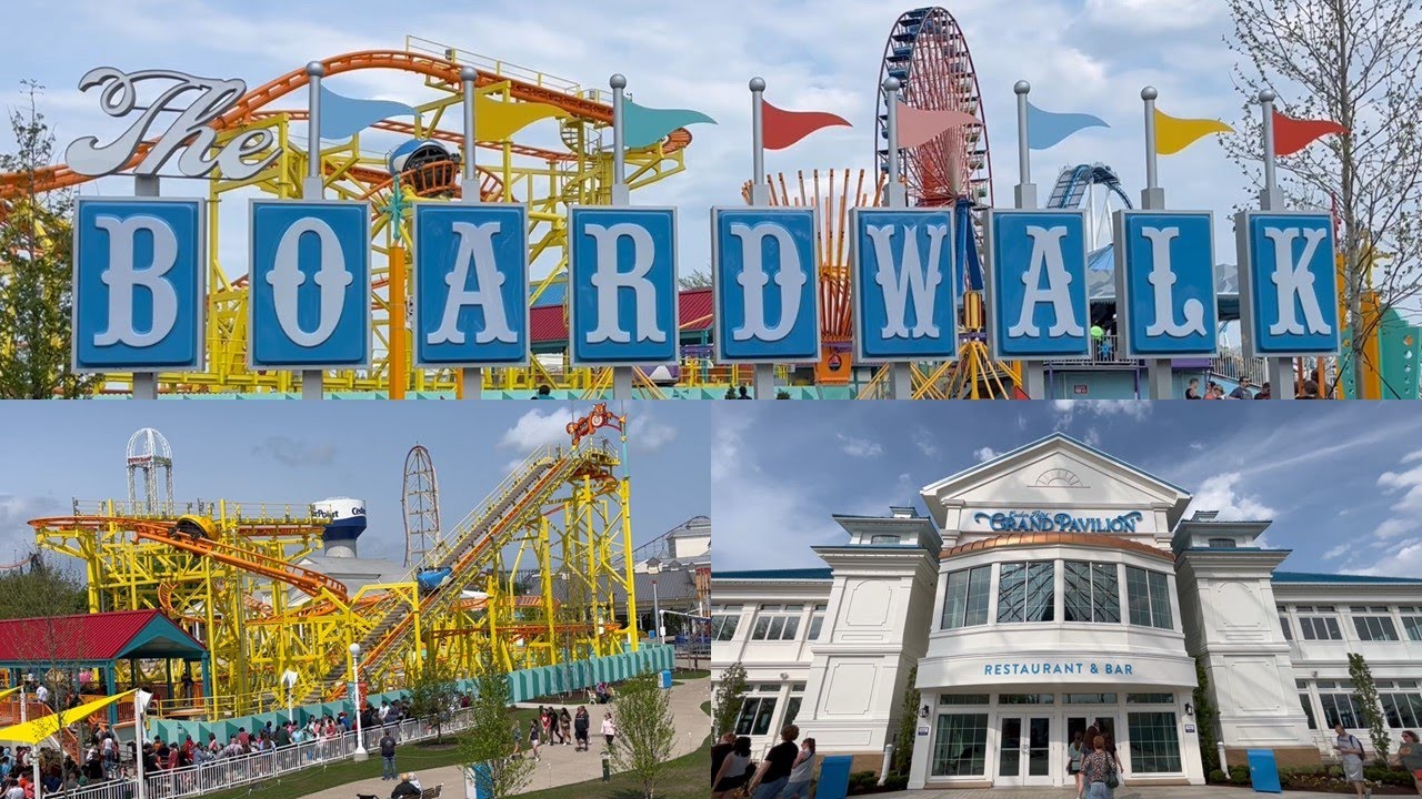 Touring Cedar Point's NEW Boardwalk and Riding The Wild Mouse! | Vlog ...