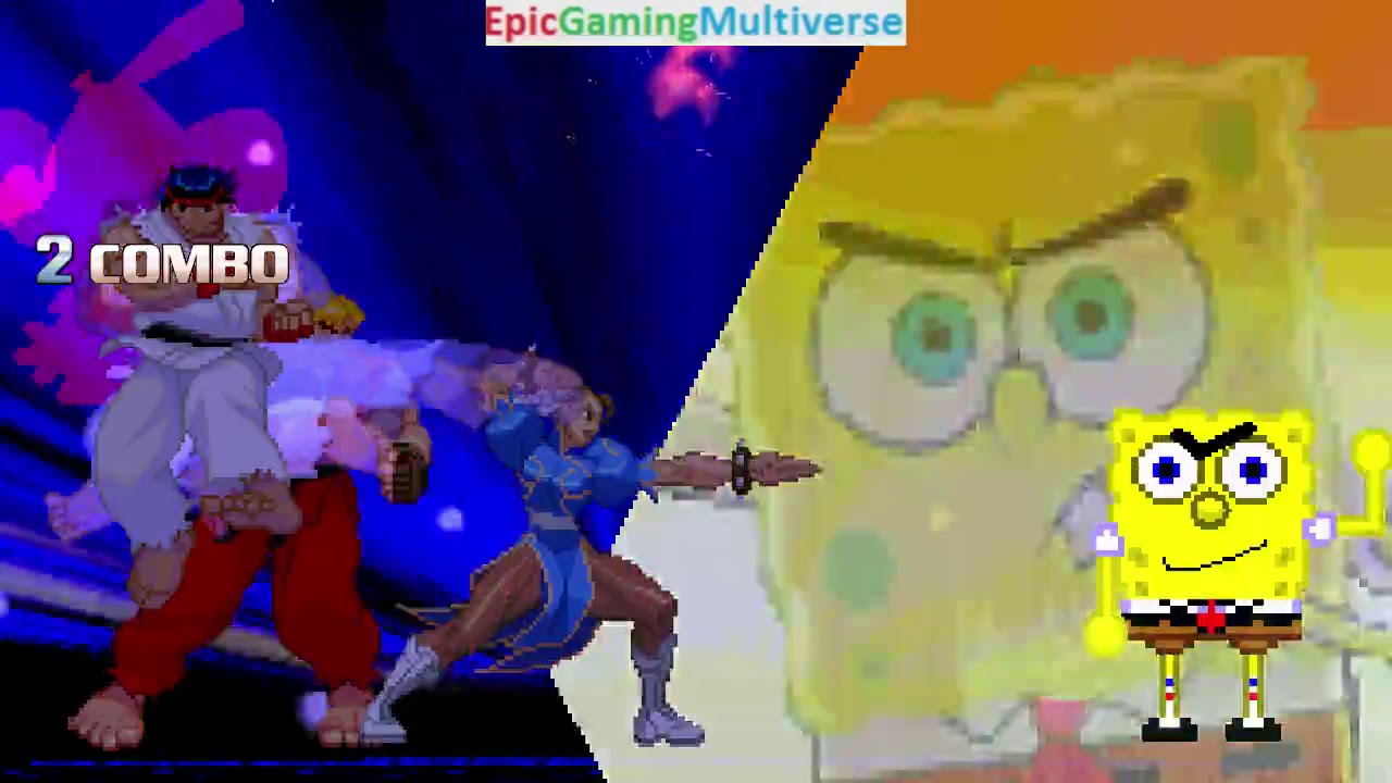 SpongeBob SquarePants And Street Fighter Characters VS BillyGiygas In A ...
