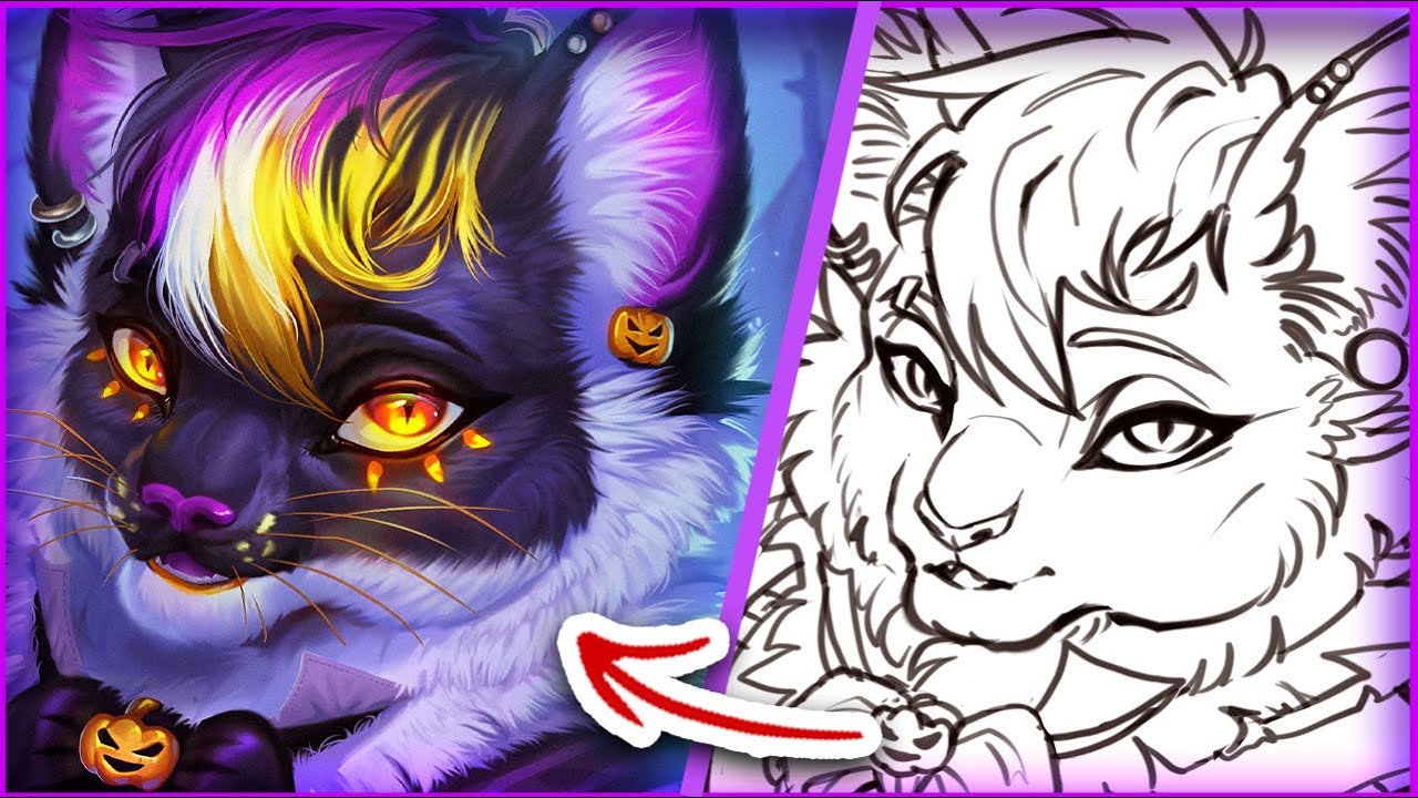 SPEEDPAINT 👻THIS Is What A TOP TIER Art Commission Looks Like 🎃 - YouTube