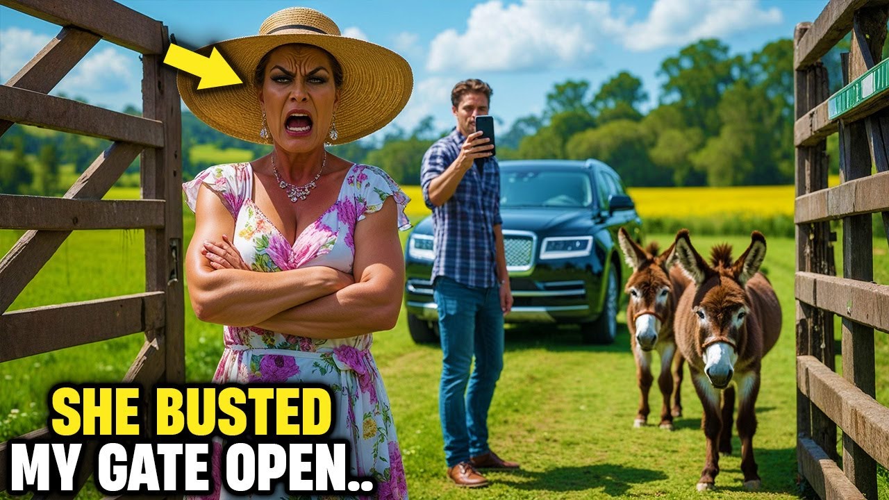 Karen Busted My Farm Gate Open, So I Released the Donkeys and Filmed ...