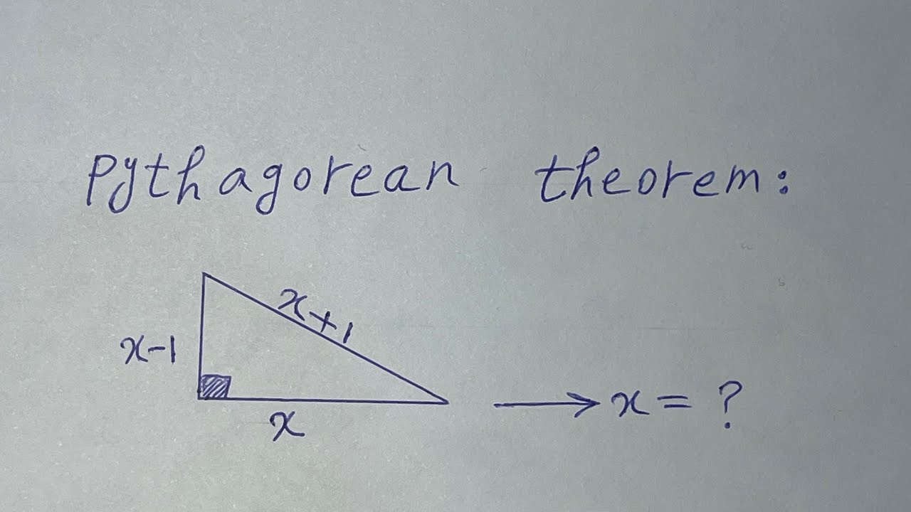 Pythagorean theorem | how to solve this? | #mathematics #maths - YouTube
