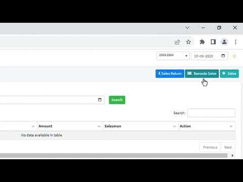 Barcode Sales Save & Print Btn - YouTube