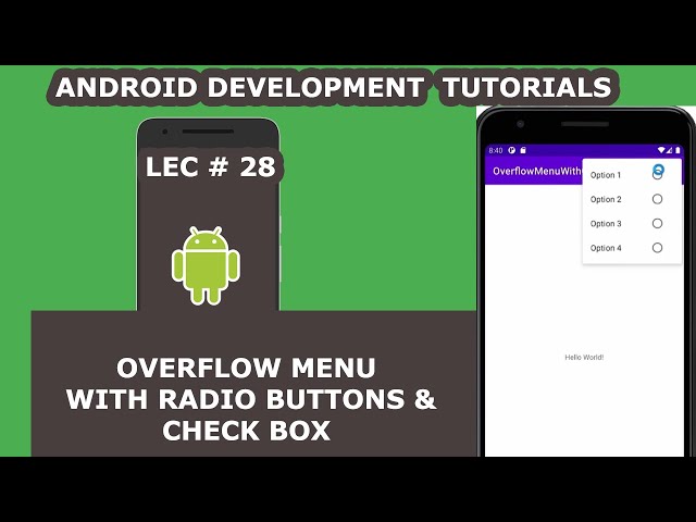 Android Menu Buttons Android Menu Buttons