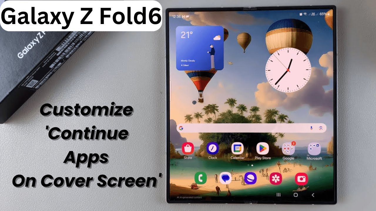 How To Customize 'Continue Apps On Cover Screen' Of Samsung Galaxy Z ...