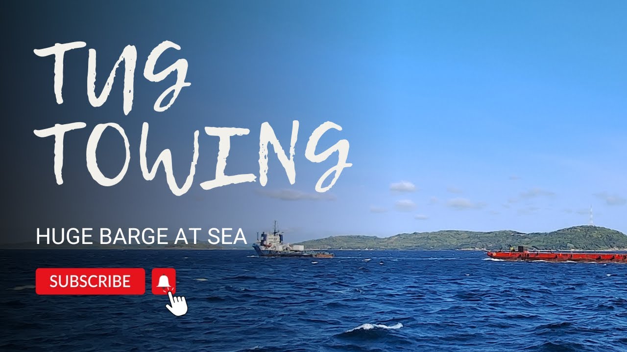 Mighty Tug Boat Tow: Navigating the Seas with a Massive Barge #towing # ...