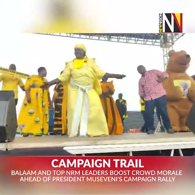 #UgandaDecides2026: Balaam & top NRM leaders boost crowd morale before ...