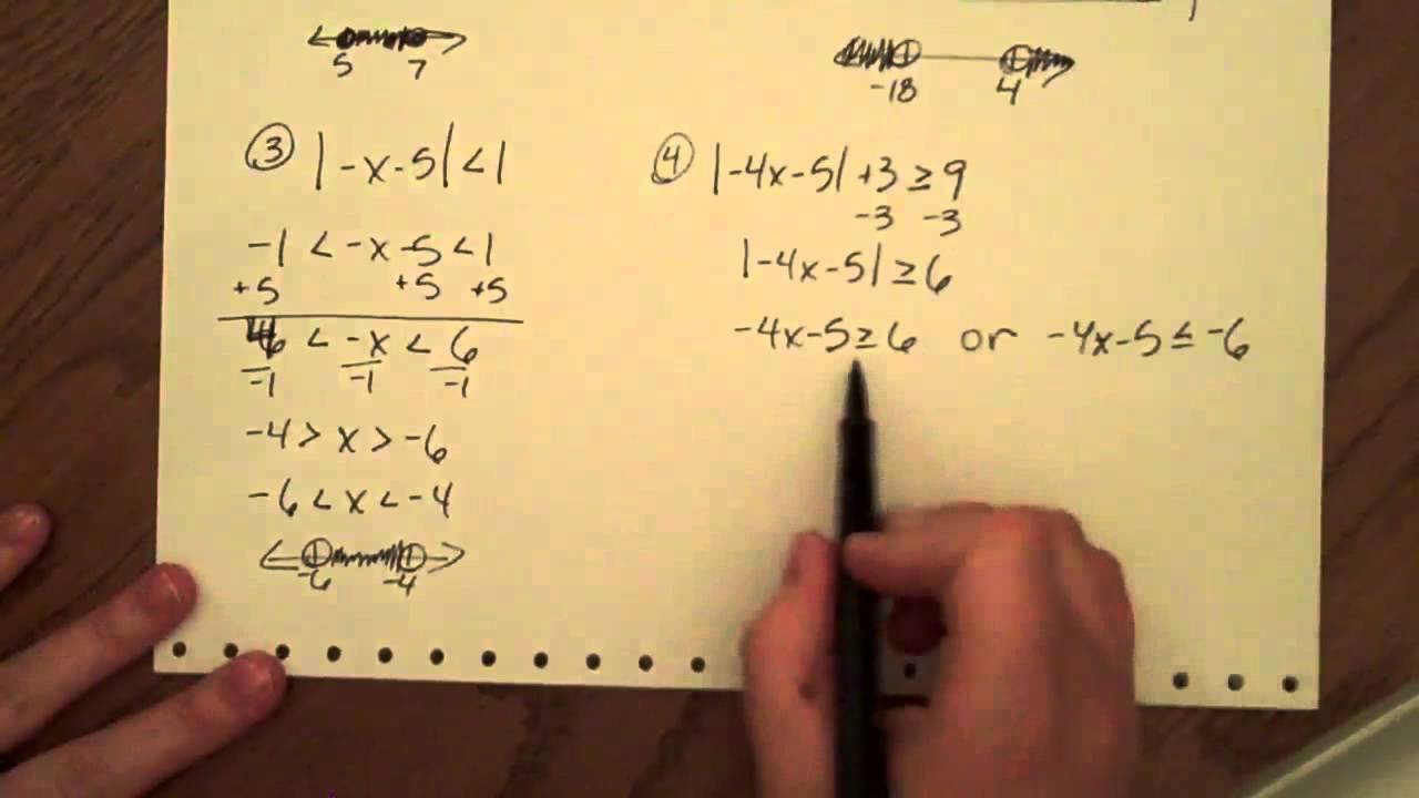 6.6b: Solve Absolute Value Inequalities.mp4 - YouTube