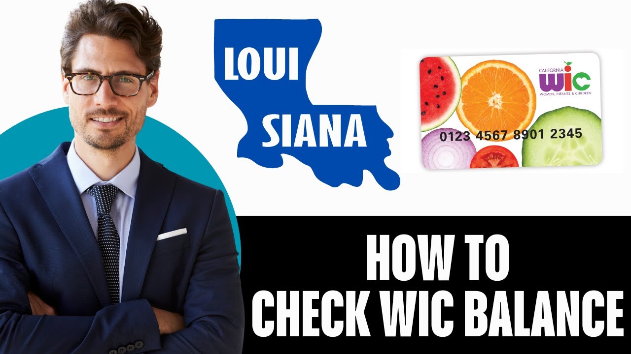 How To Check Wic Card Balance Louisiana - YouTube