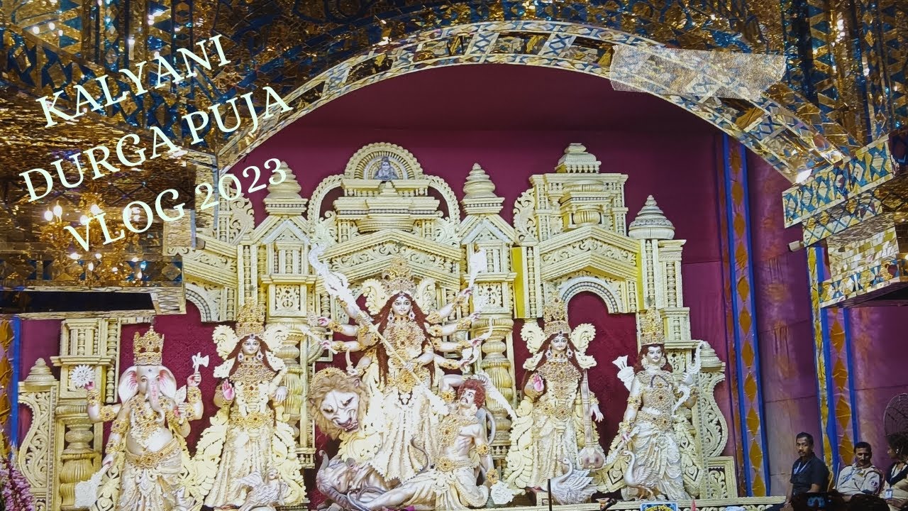 KALYANI DURGA PUJA VLOG 2023।।Kalyani iti more।। china grand lisbo 😍😍 ...