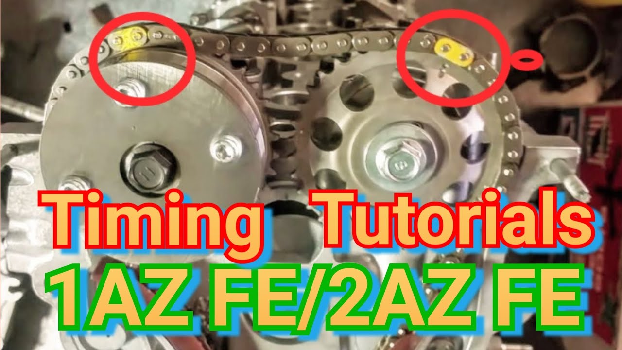 How To Set The Timing On A Toyota 1AZ FE/2AZ FE(chain marks, camshaft ...