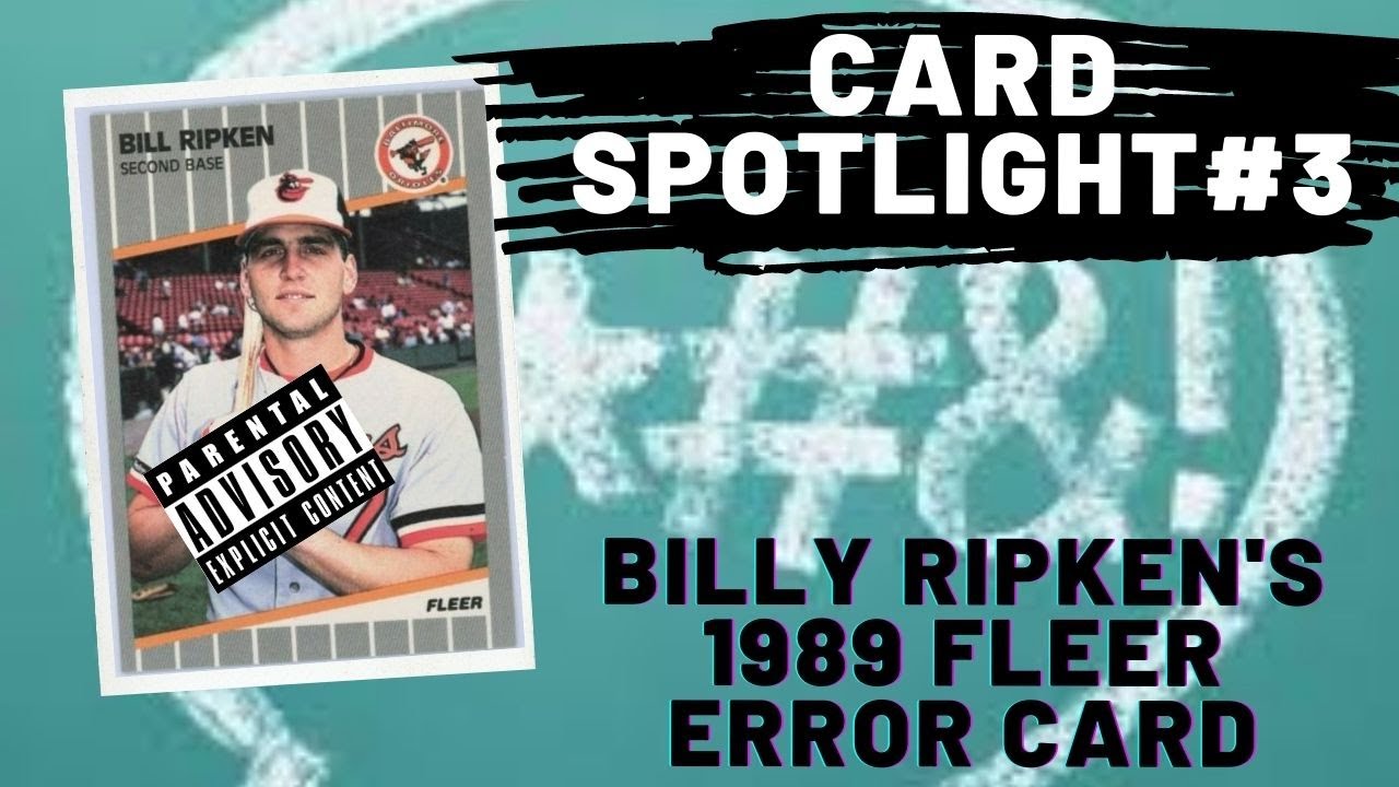 Card in the Spotlight #3: Bill Ripken 1989 Fleer FF Card - YouTube
