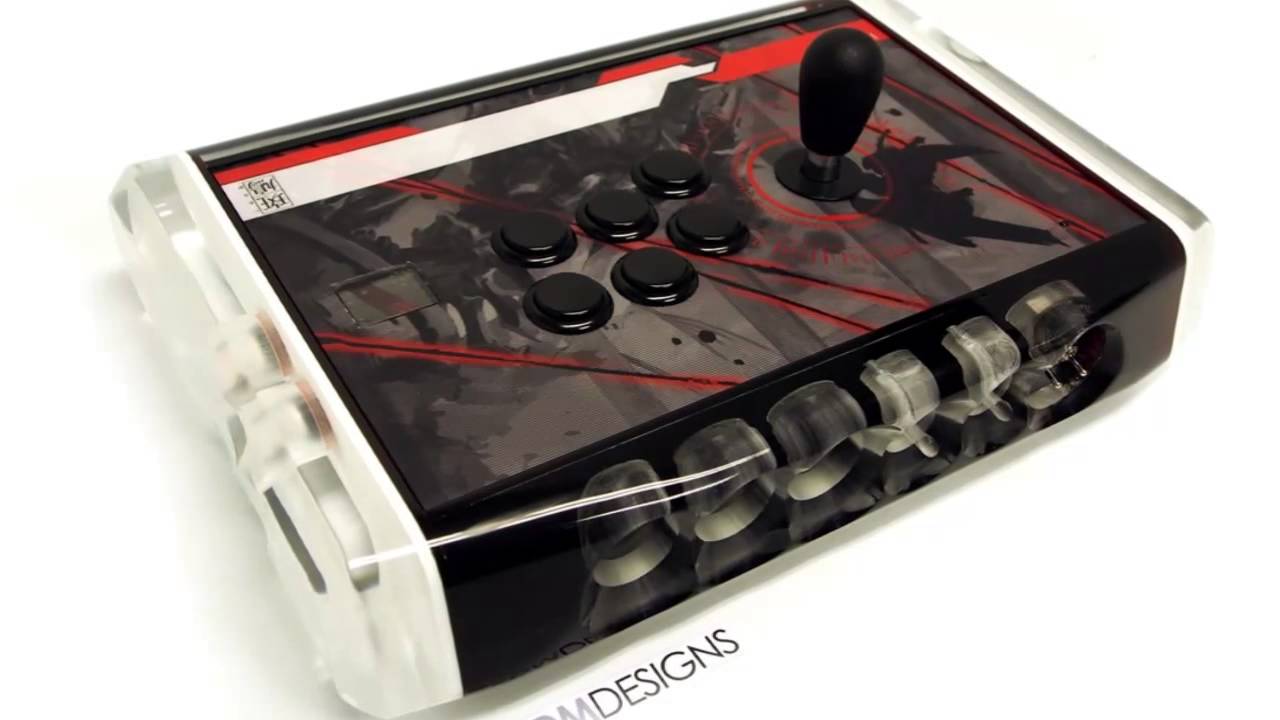 IKARUGA CUSTOM ARCADE STICK B15 SDM DESIGNS - YouTube