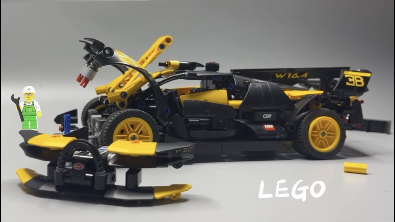 Lego CRASH test of BUGATTI BOLIDE - YouTube