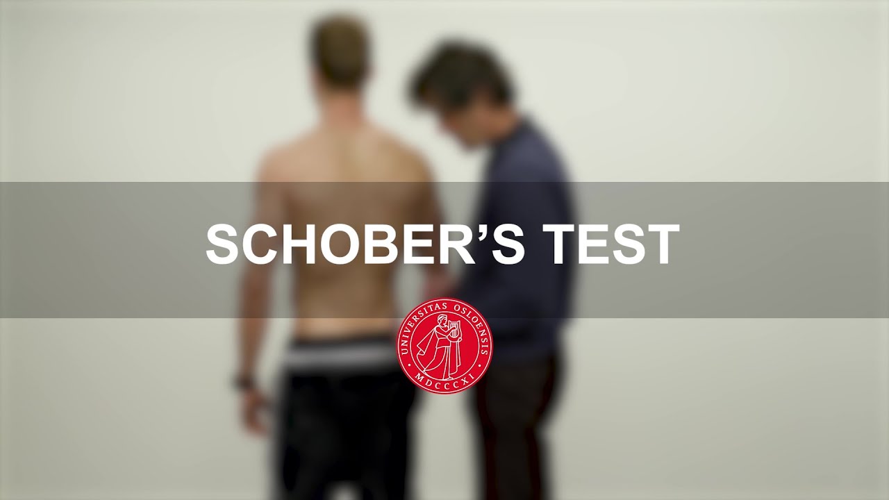 Schobers test - YouTube