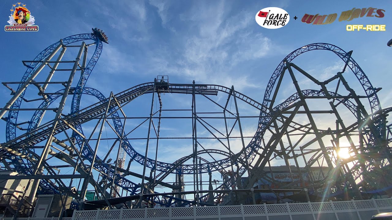 Galeforce & Wild Waves Off-Ride Footage 2022 - Playland’s Castaway Cove ...