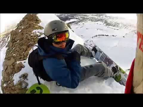 Snowboarding the A-Z Chutes in Big Sky, Montana.wmv - YouTube