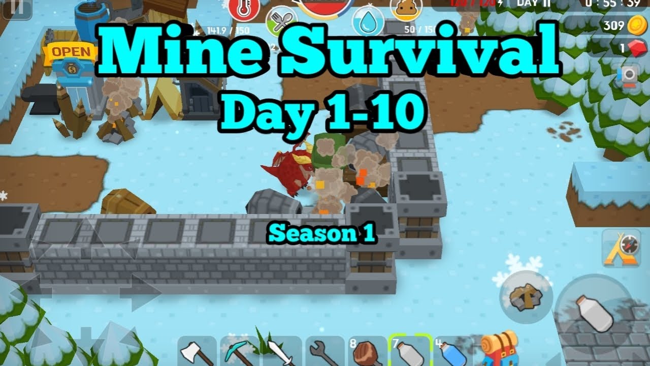 Mine Survival | Day 1-10 | Master Mode | S1 - YouTube