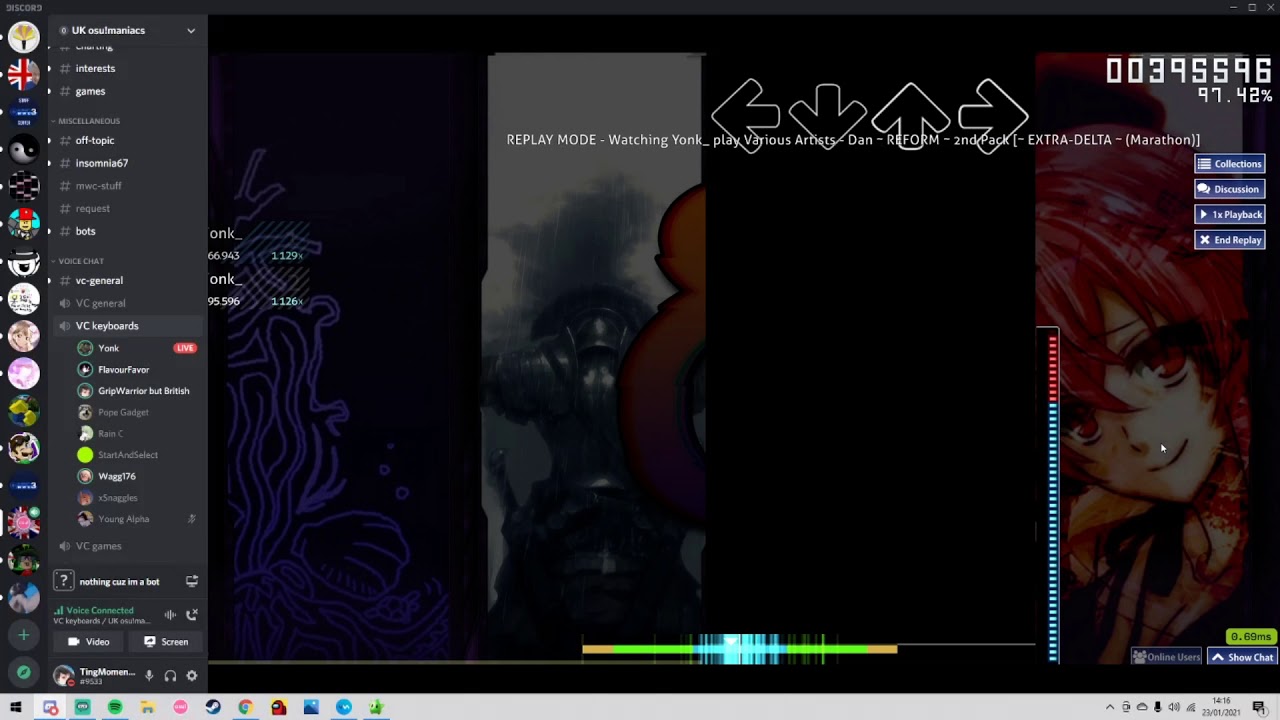 osu!mania - DELTA DAN 96.56% CLEAR!! - YouTube