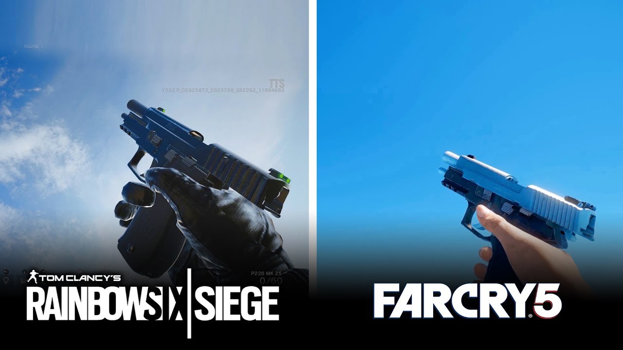 Rainbow Six Siege vs Far Cry 5 - WEAPONS COMPARISON - YouTube