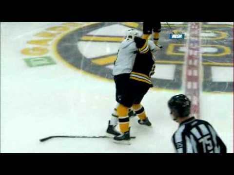 Boston Bruins v Dallas Stars - 3 fights on first 4 seconds - YouTube