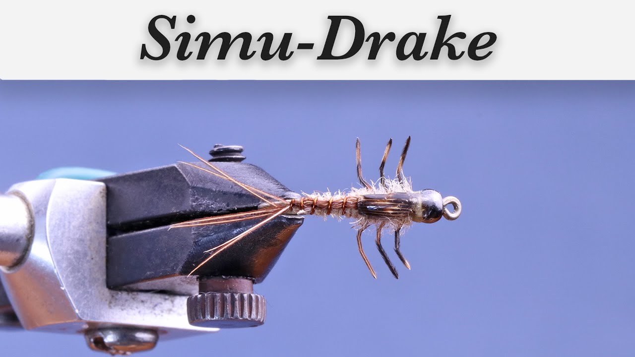 How to tie the Simu-Drake (realistic mayfly nymph) - YouTube