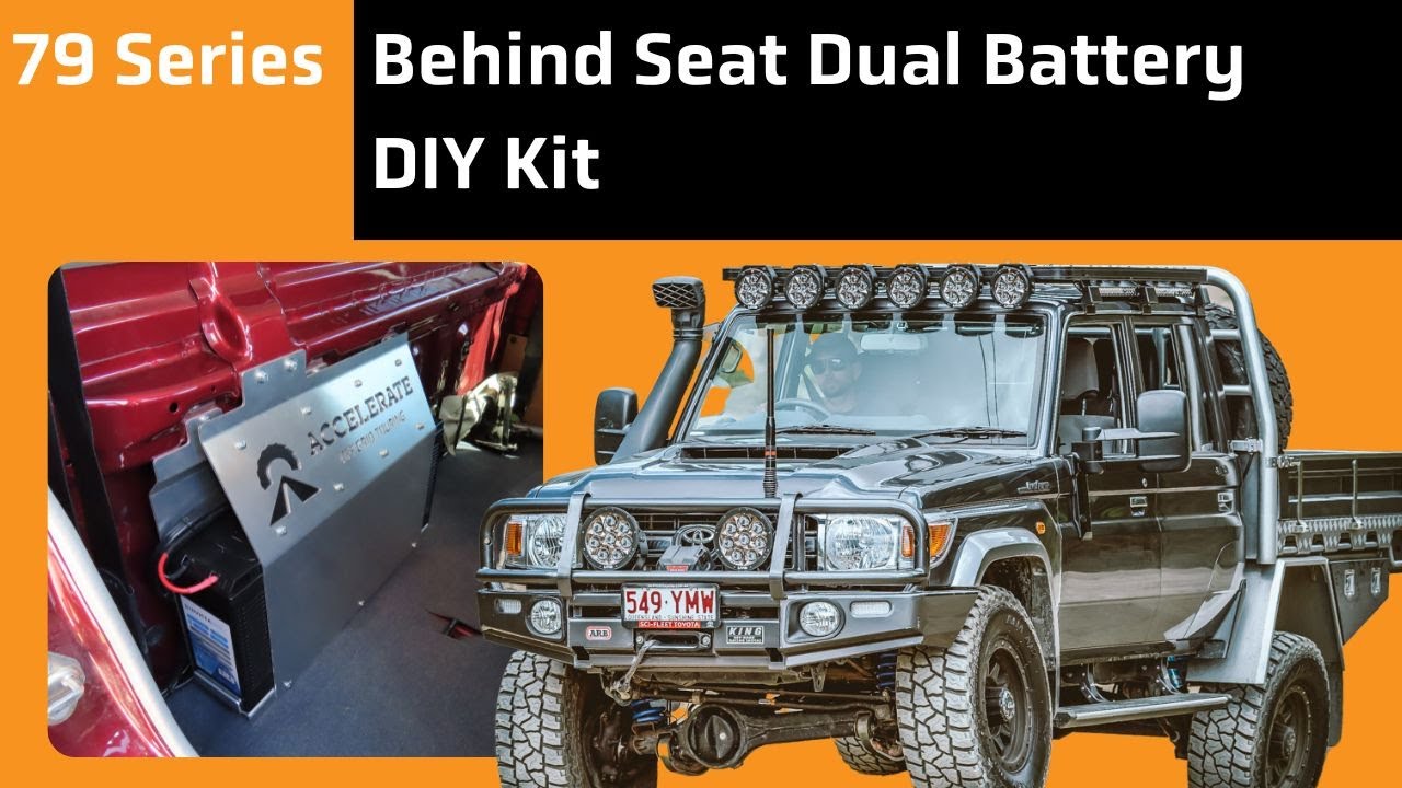 Behind Seat Dual-Battery System for Toyota Land Cruiser 79 series - YouTube