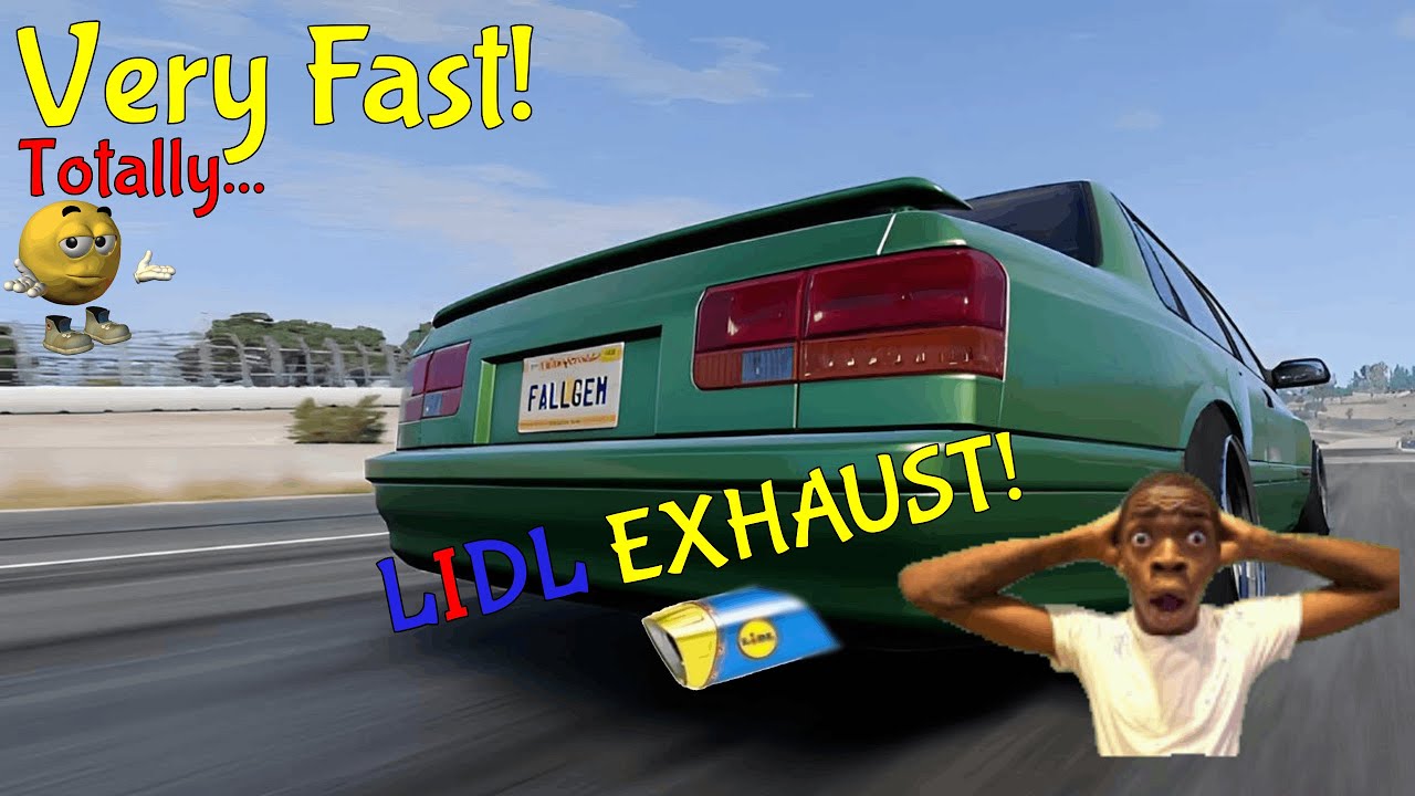 Car With LIDL Exhaust Goes POP & BANG 👍 - YouTube