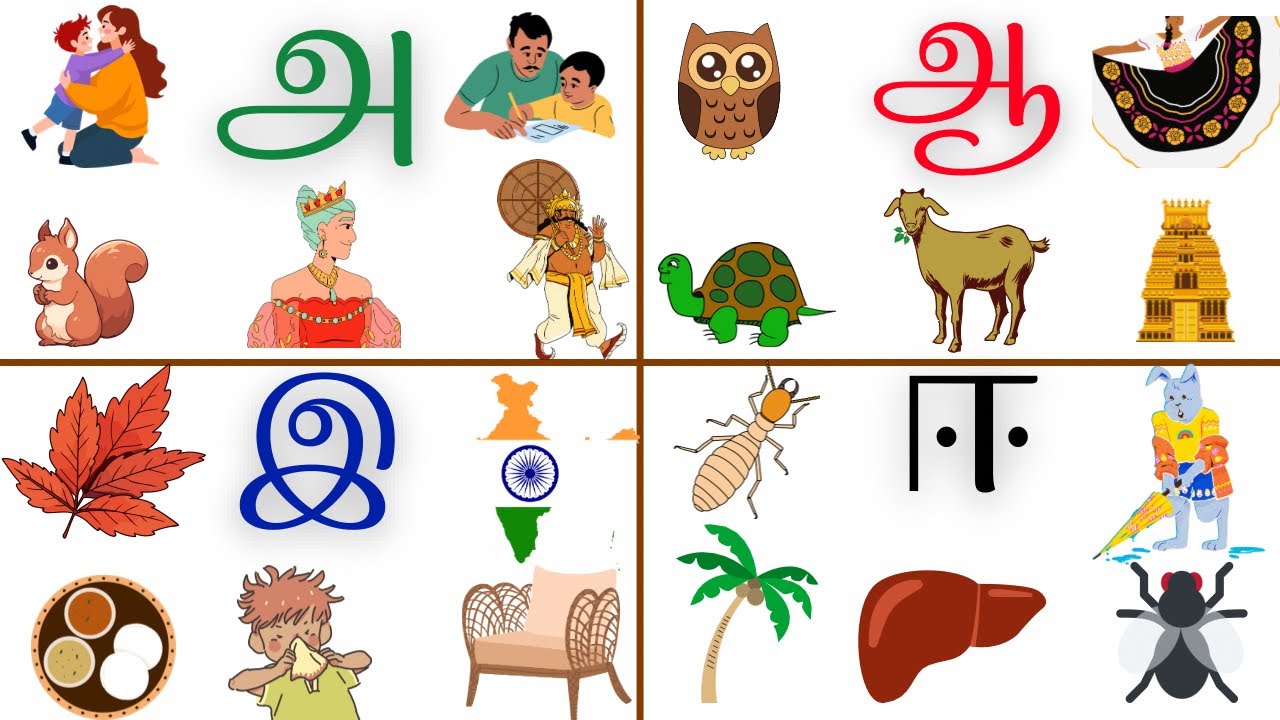 அ அம்மா 👩🏻👶🏻|அஆஇஈ|Uyir eluthukkal|Tamil Alphabet learning|Aaa e ee ...