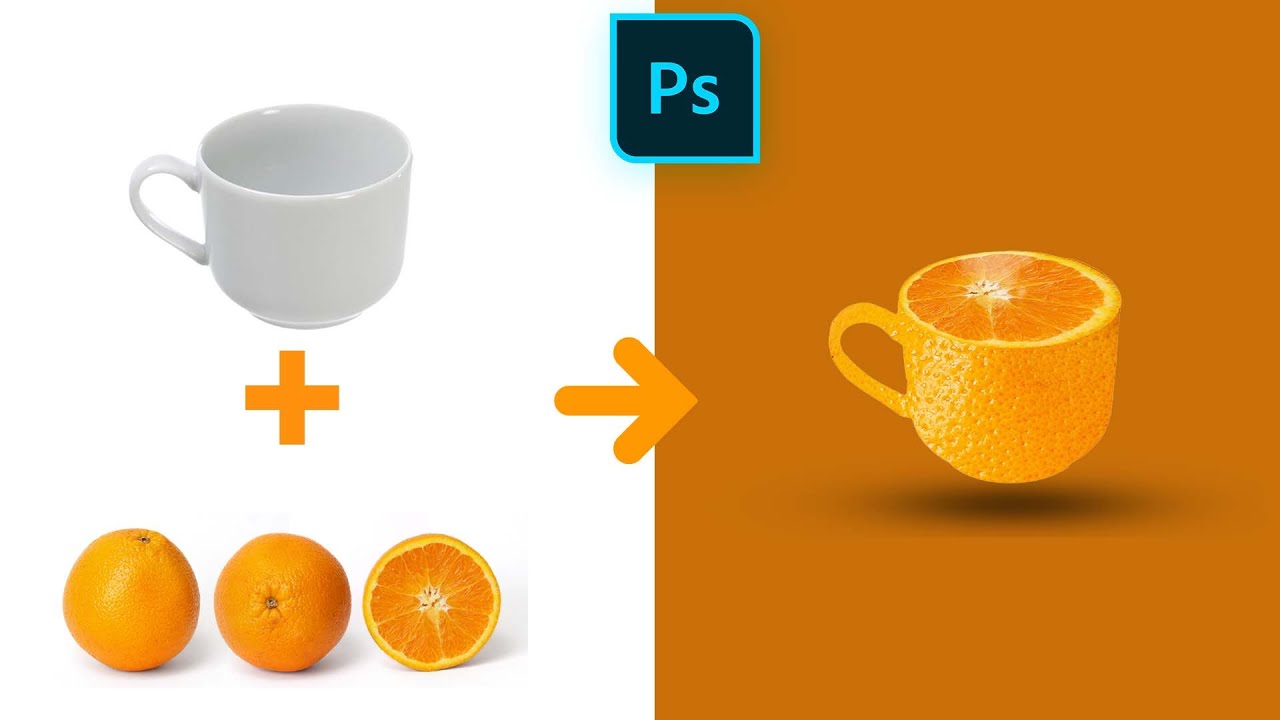 How to Create an Orange Cup Photo Manipulation in Photoshop - YouTube