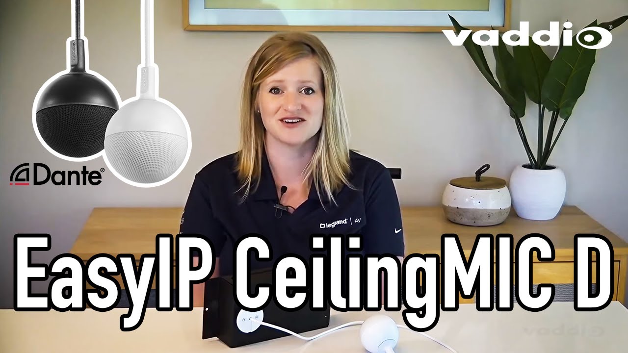 EasyIP CeilingMIC D in 2 Minutes Our Newest Dante Ceiling Microphone ...