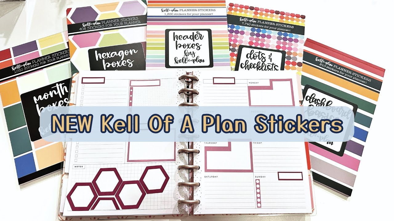 NEW Kell Of A Plan Stickers - Colorful Boxes Sticker Haul - YouTube