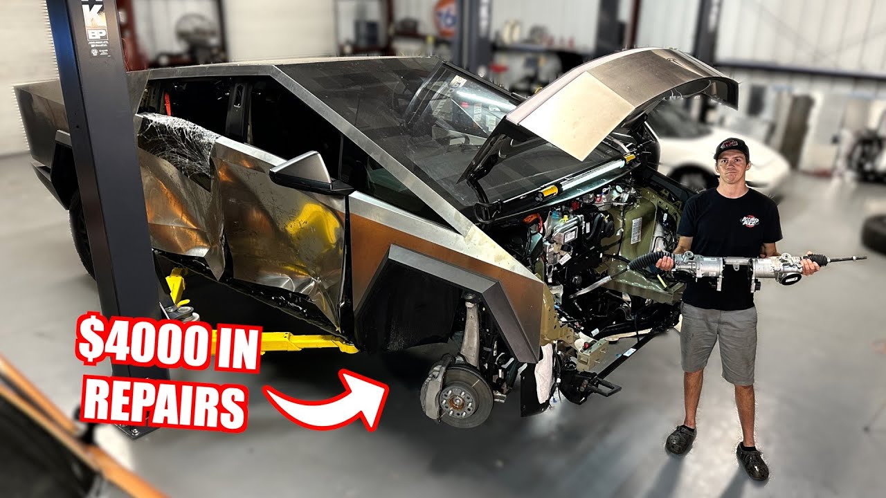 Repairing a Totaled CyberTruck Has Been an Absolute Nightmare... - YouTube