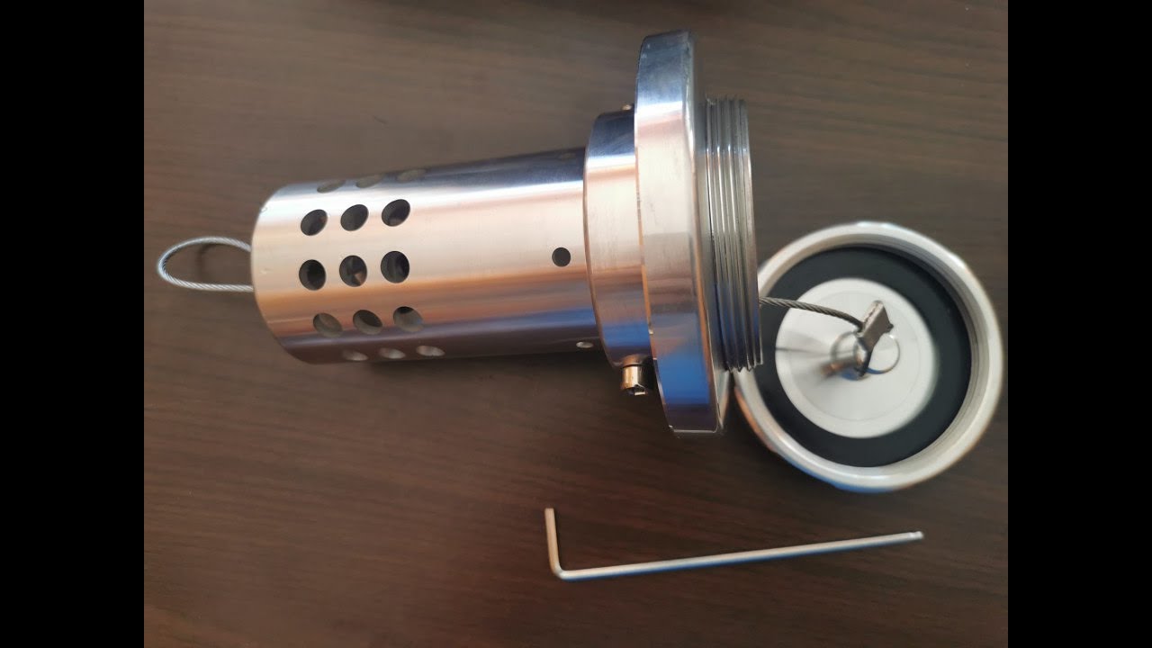 Antifurt motorina aluminiu cu buson - YouTube