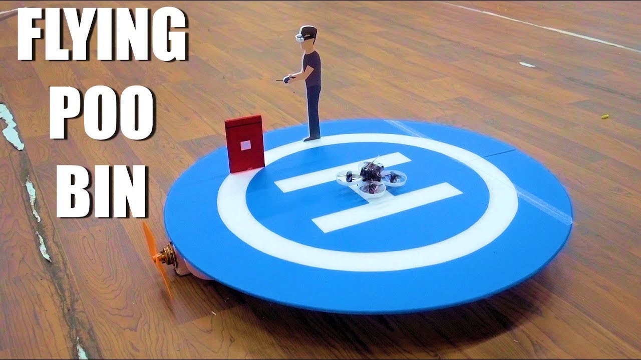 Flying Poop Bin, AndyRC and Helipad - YouTube