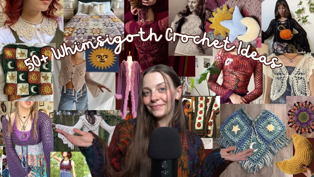 50+ whimsigoth crochet ideas plus FREE patterns 🌙🔮🪲 (ft. hobbii yarn ...