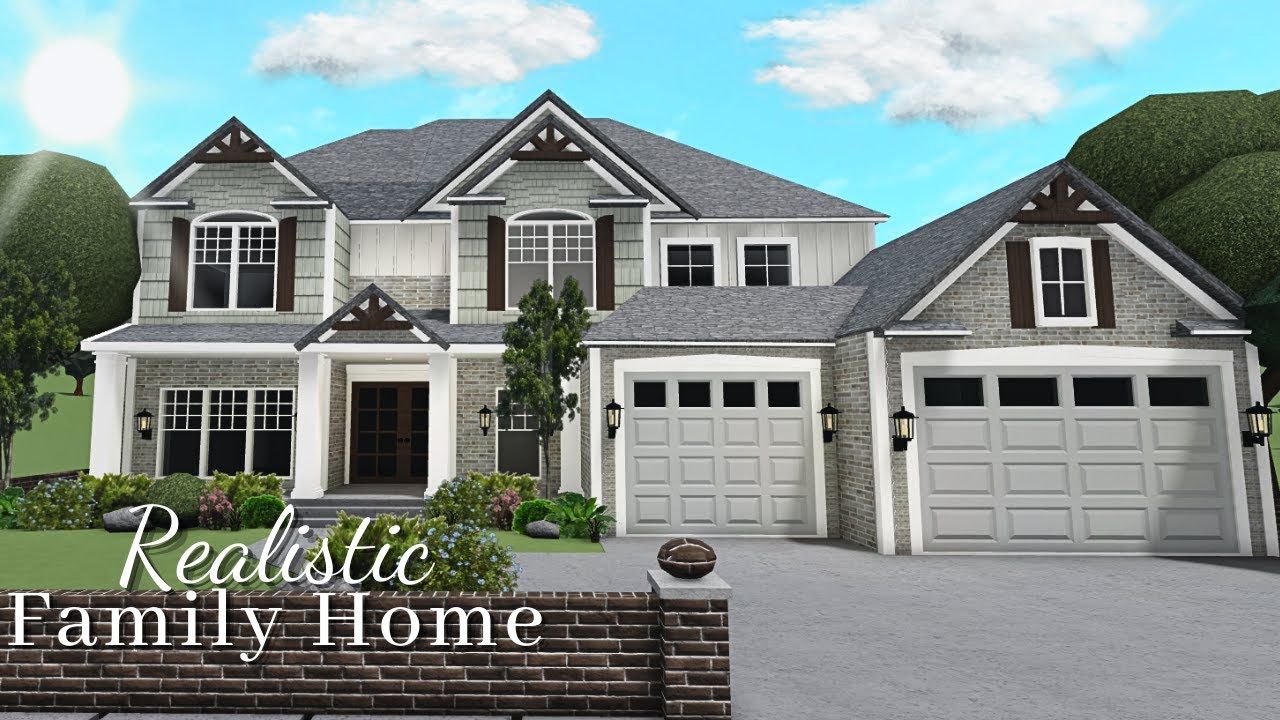 Bloxburg: Realistic Family Home| House Build| Roblox - YouTube