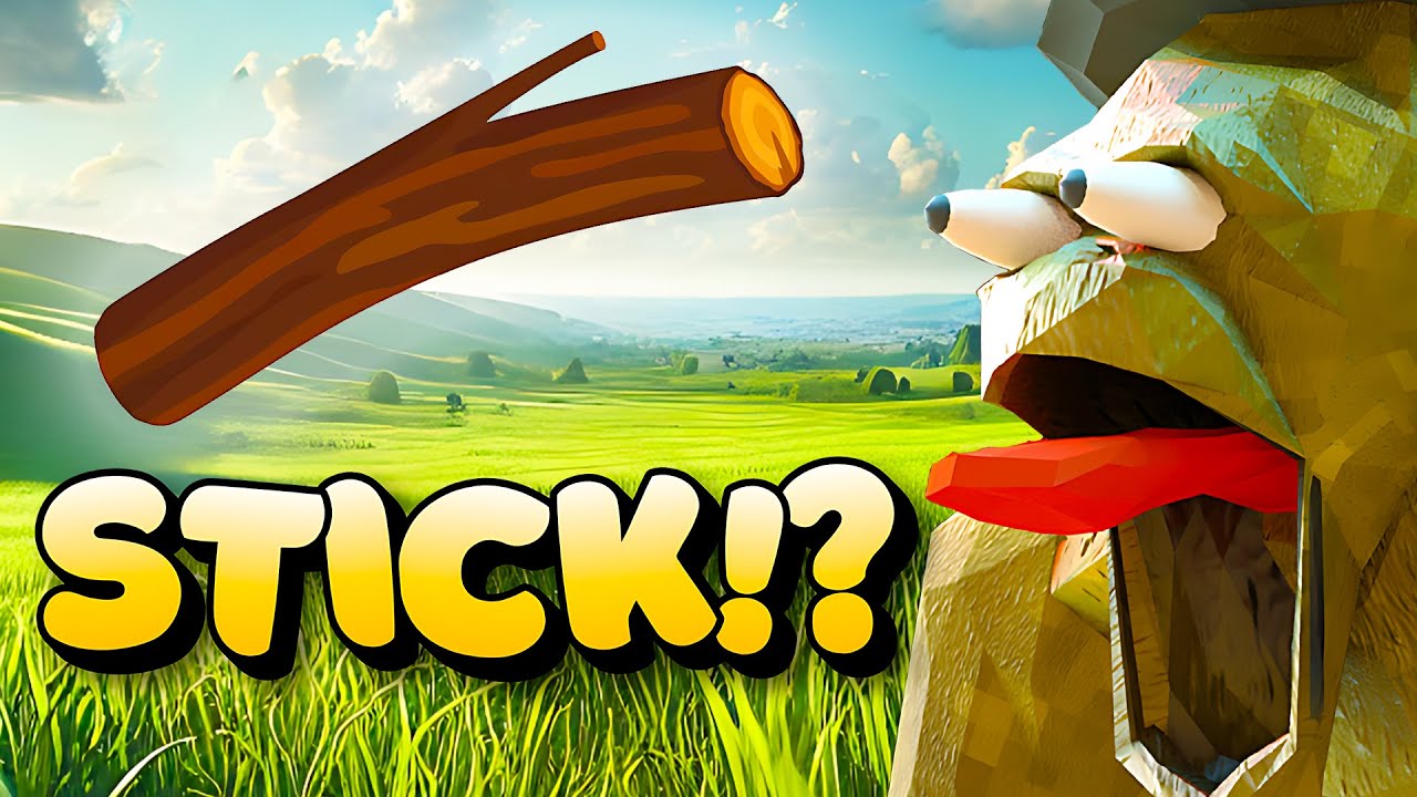I SURVIVED Animal Company Using JUST A Stick - YouTube
