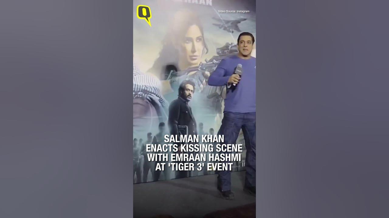 Salman Khan 'Kissing' Emraan Hashmi At 'Tiger 3' Event Goes Viral | Quint Neon - YouTube