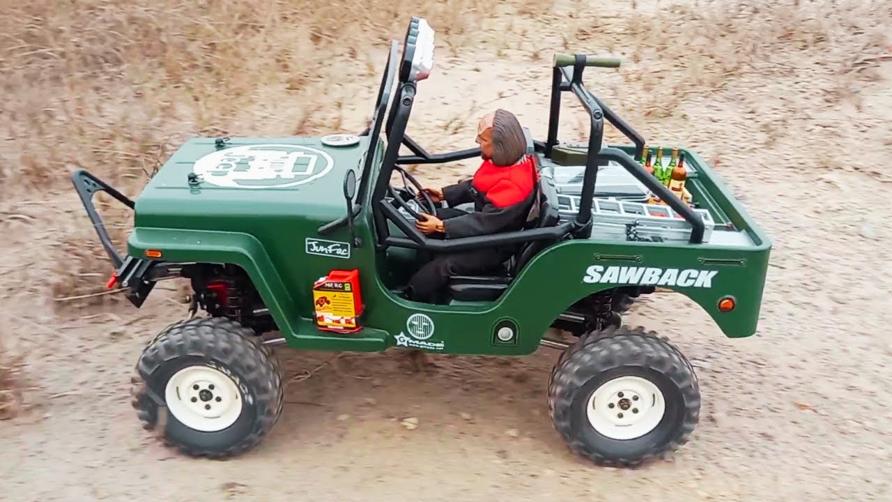 Gmade Sawback 1/10 4x4 Rc Jeep Fully Upgraded | Offroad Run - YouTube