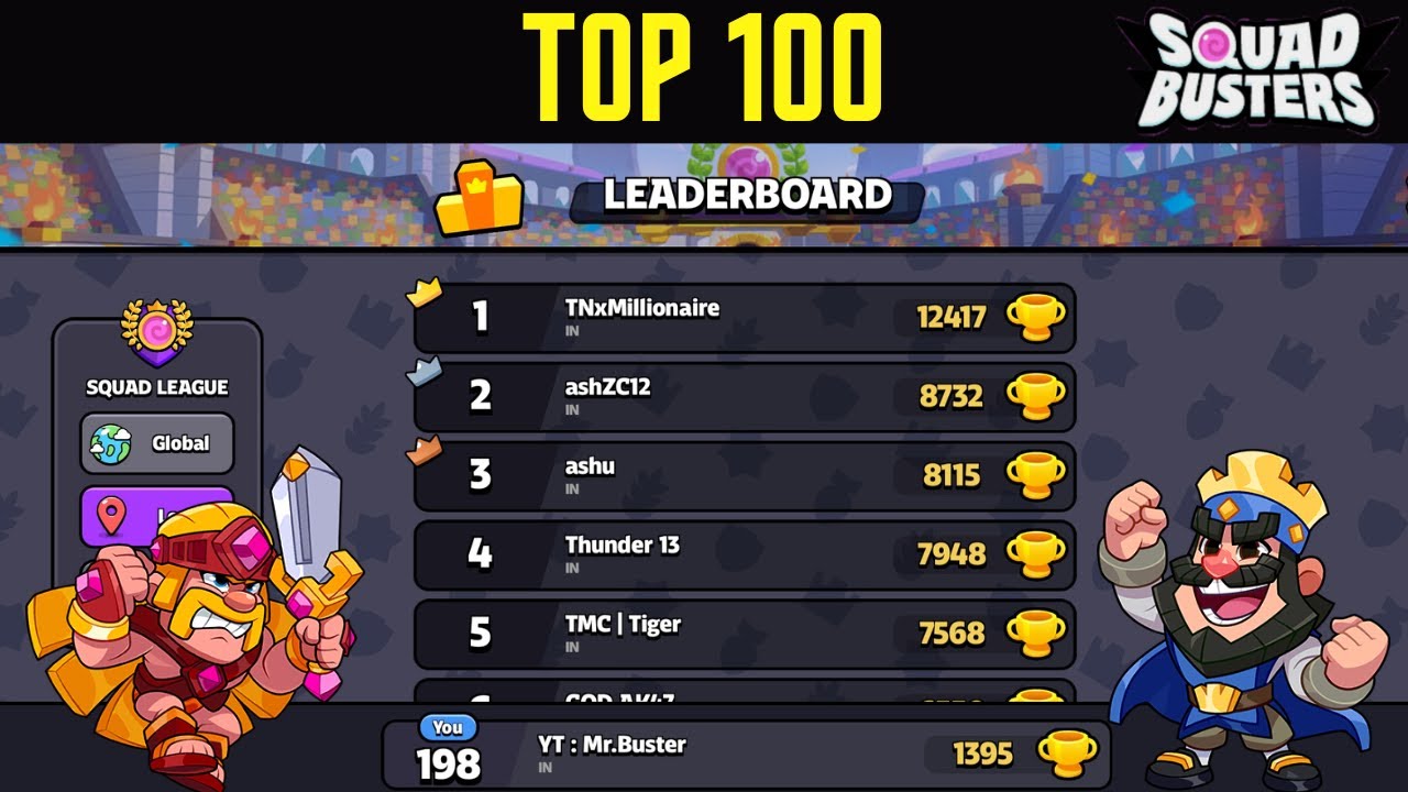 Rank Push to *TOP 100* in Squad Busters...(NO COMMENTARY) - YouTube