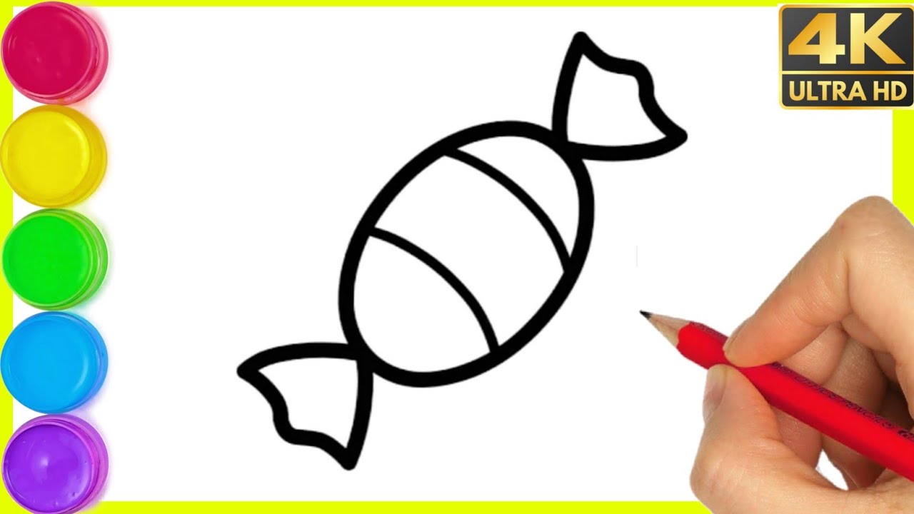 Chocolate Drawing Simple || How to draw a step by step Drawing easy for ...