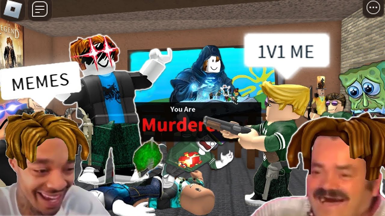 ROBLOX Murder Mystery 2 MURDERER Funny Moments (MEMES) - YouTube